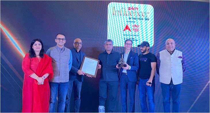 Prasanth Kumar conferred with e4m Influencer of the Year 2022 Award