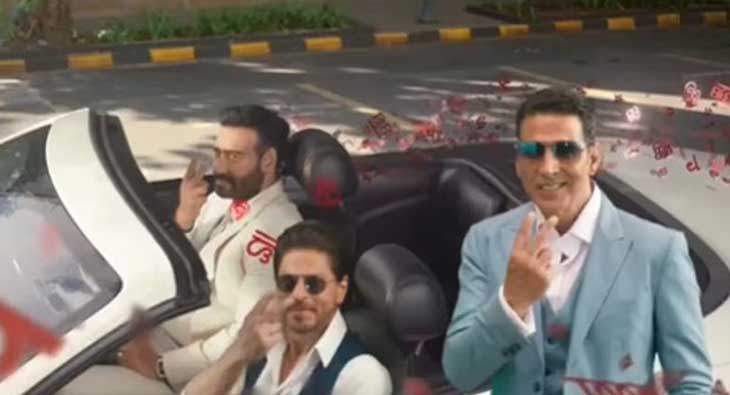 Shah Rukh Khan, Akshay Kumar and Ajay Devgn served notices over Vimal ad