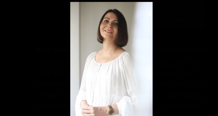 Sona Bahadur's debut Book 'An Invitation to Feast' set to release in ...
