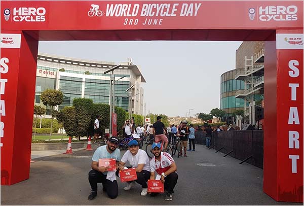 Radio Mirchi and Hero Cycles celebrate World Bicycle Day with a cyclothon